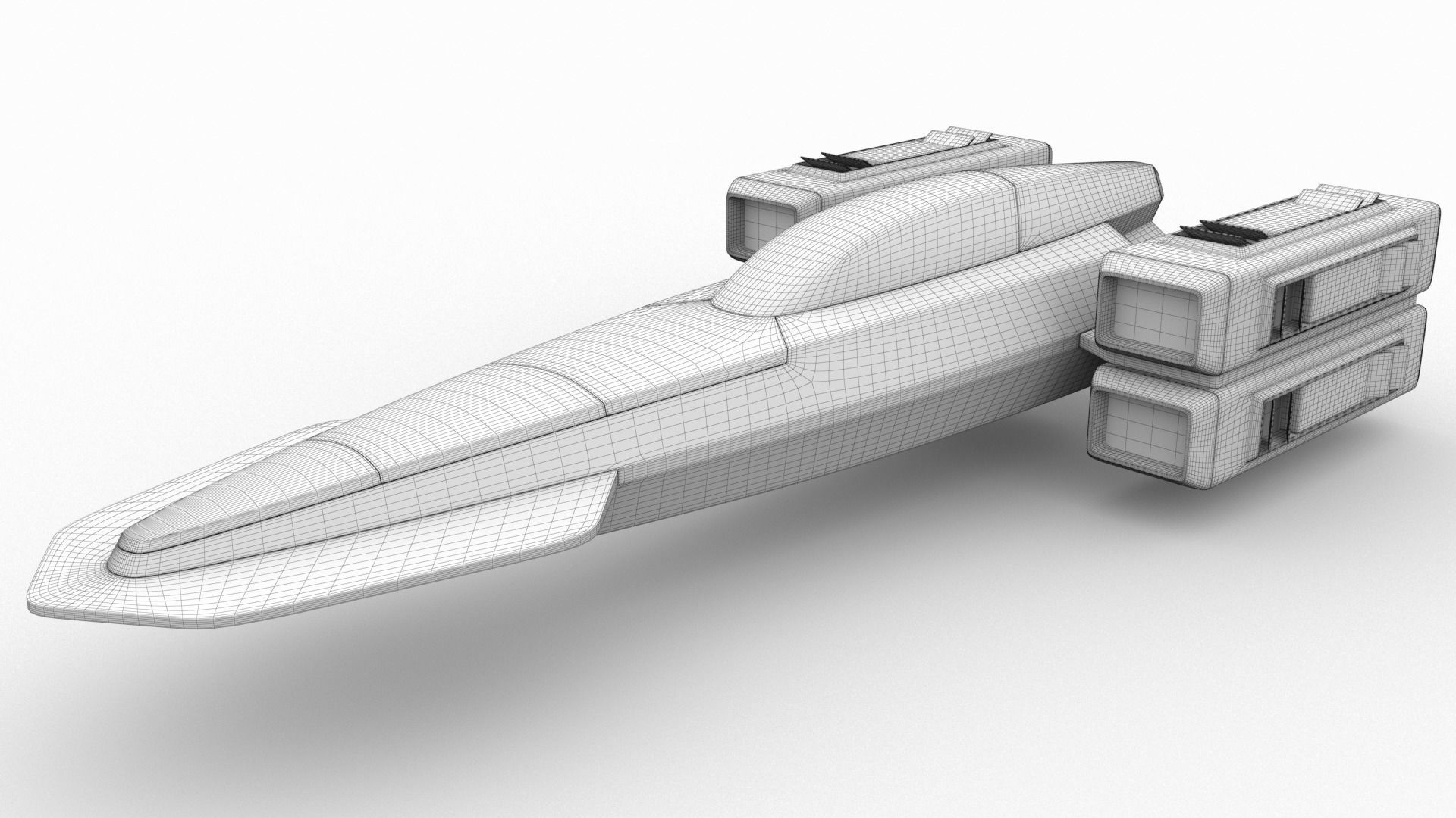 Racing Spaceship Pollux 3D model | CGTrader