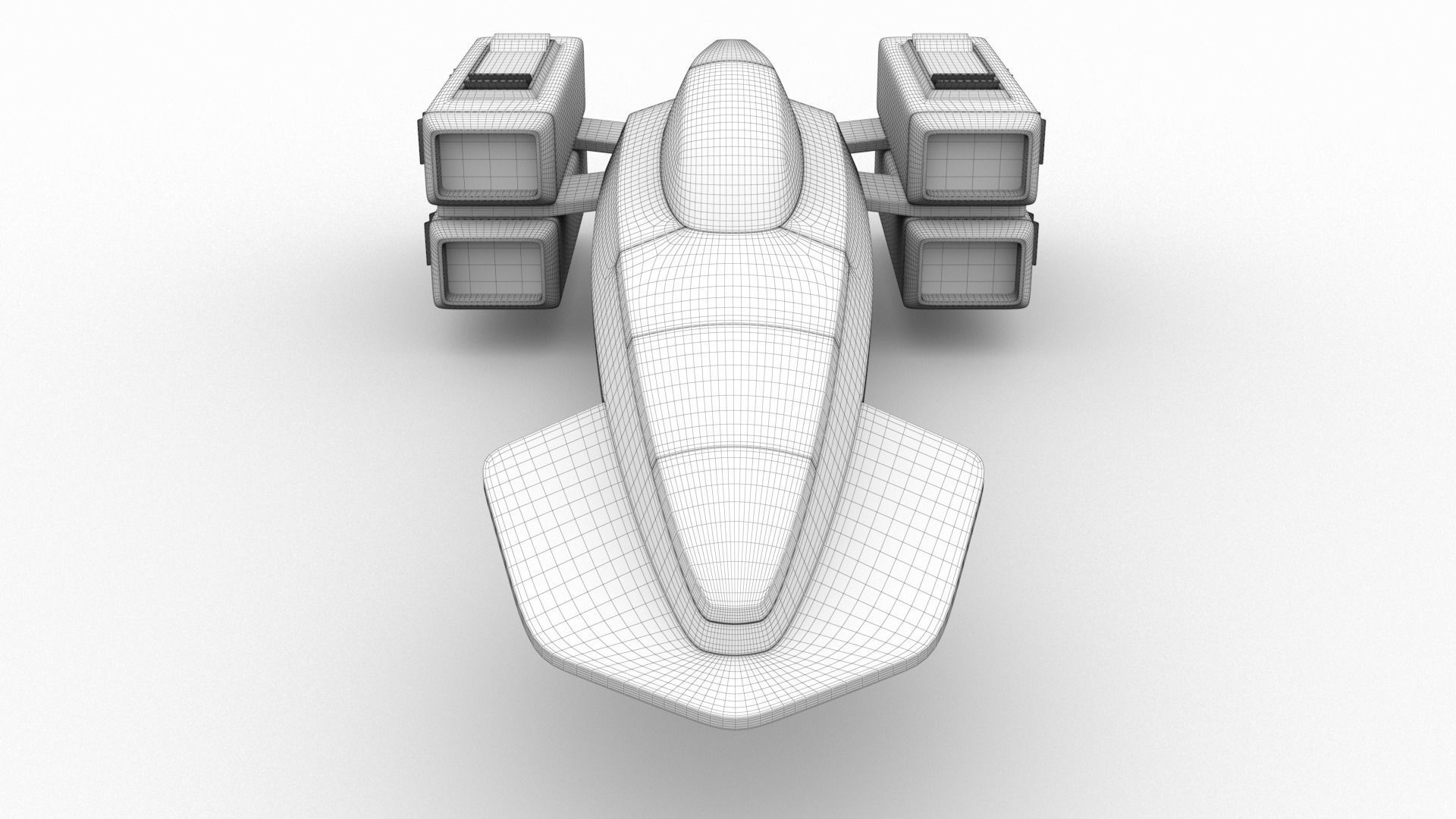 Racing Spaceship Pollux 3D model | CGTrader