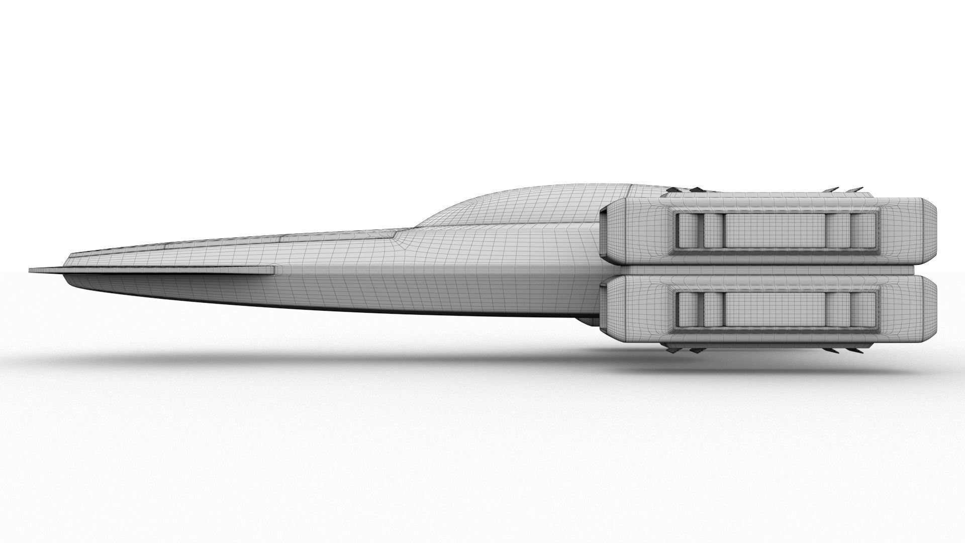 Racing Spaceship Pollux 3D model | CGTrader