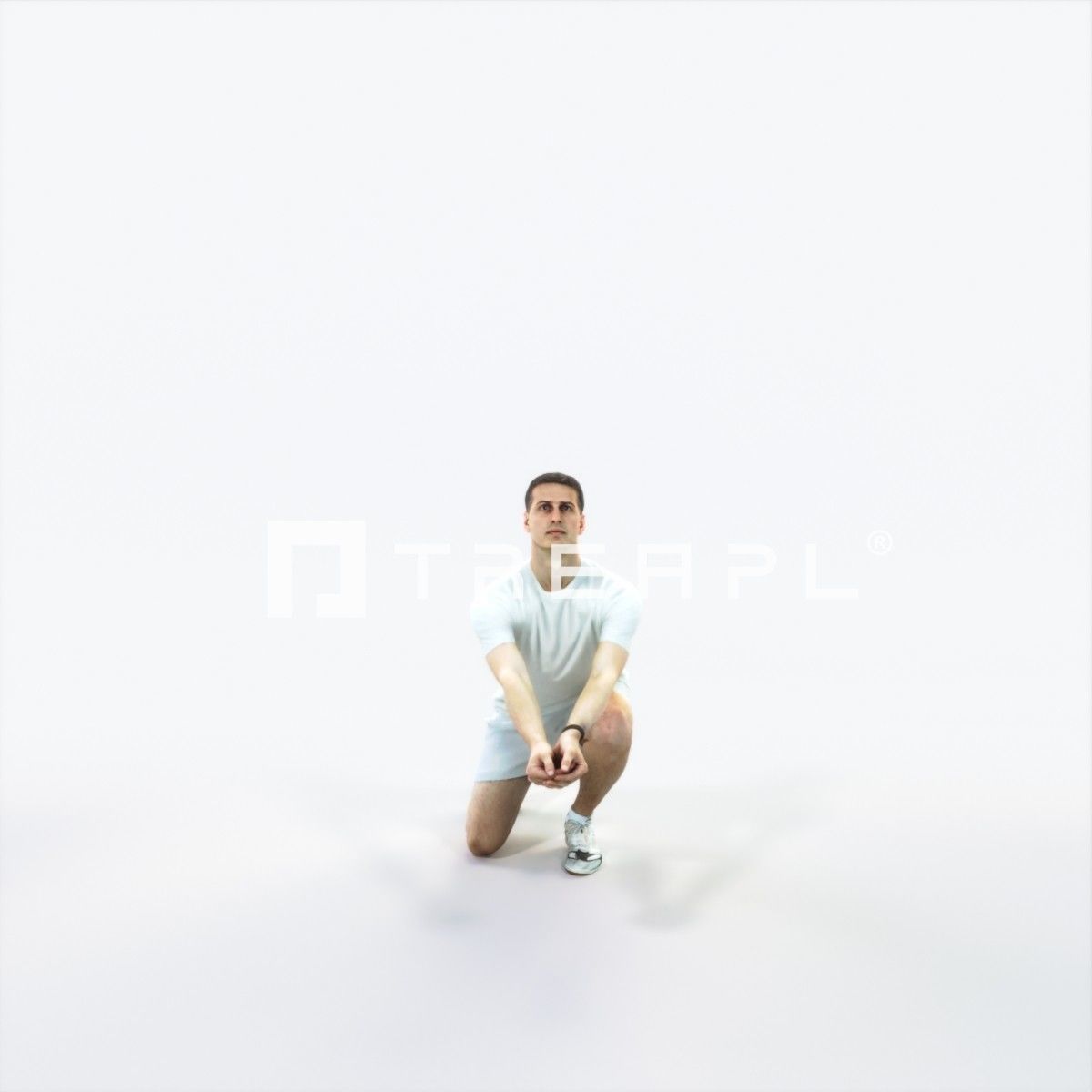 3D model Romance 03M Volleyball Digging Sports Man VR / AR / low-poly ...