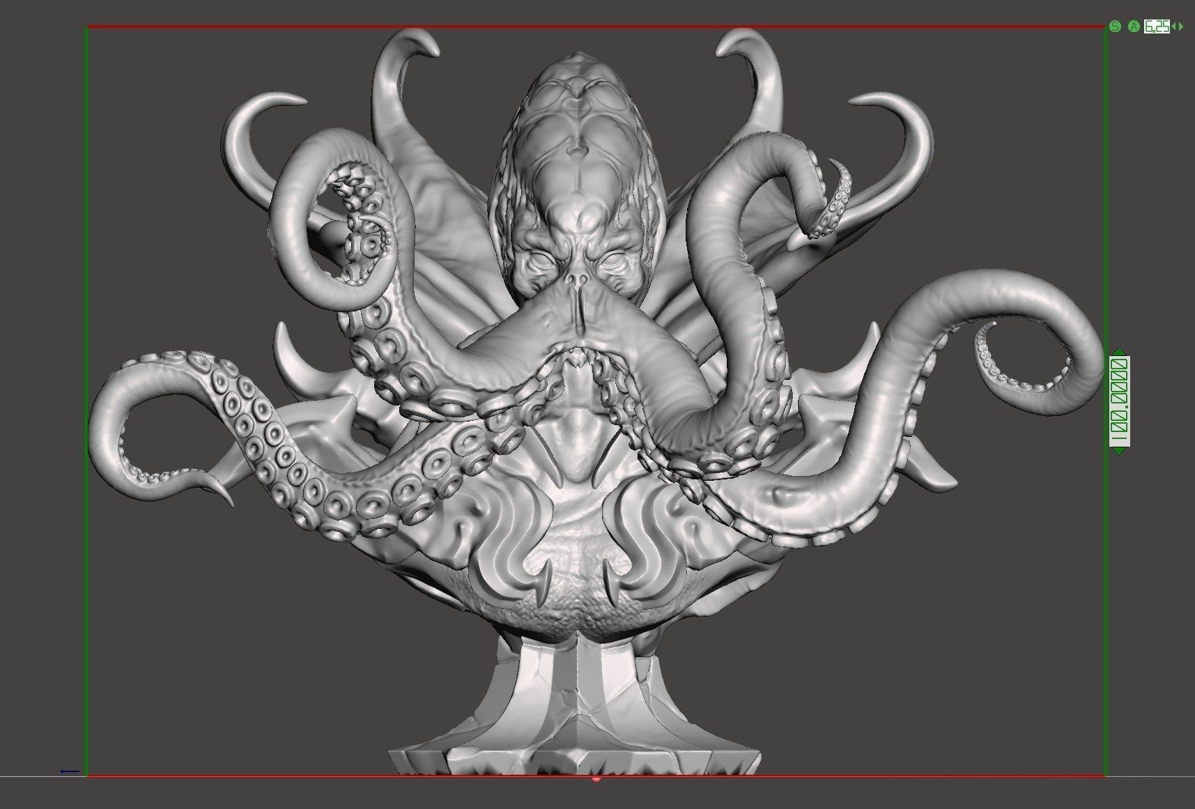 Illithid - Mind Flayer Bust 3D model 3D printable | CGTrader