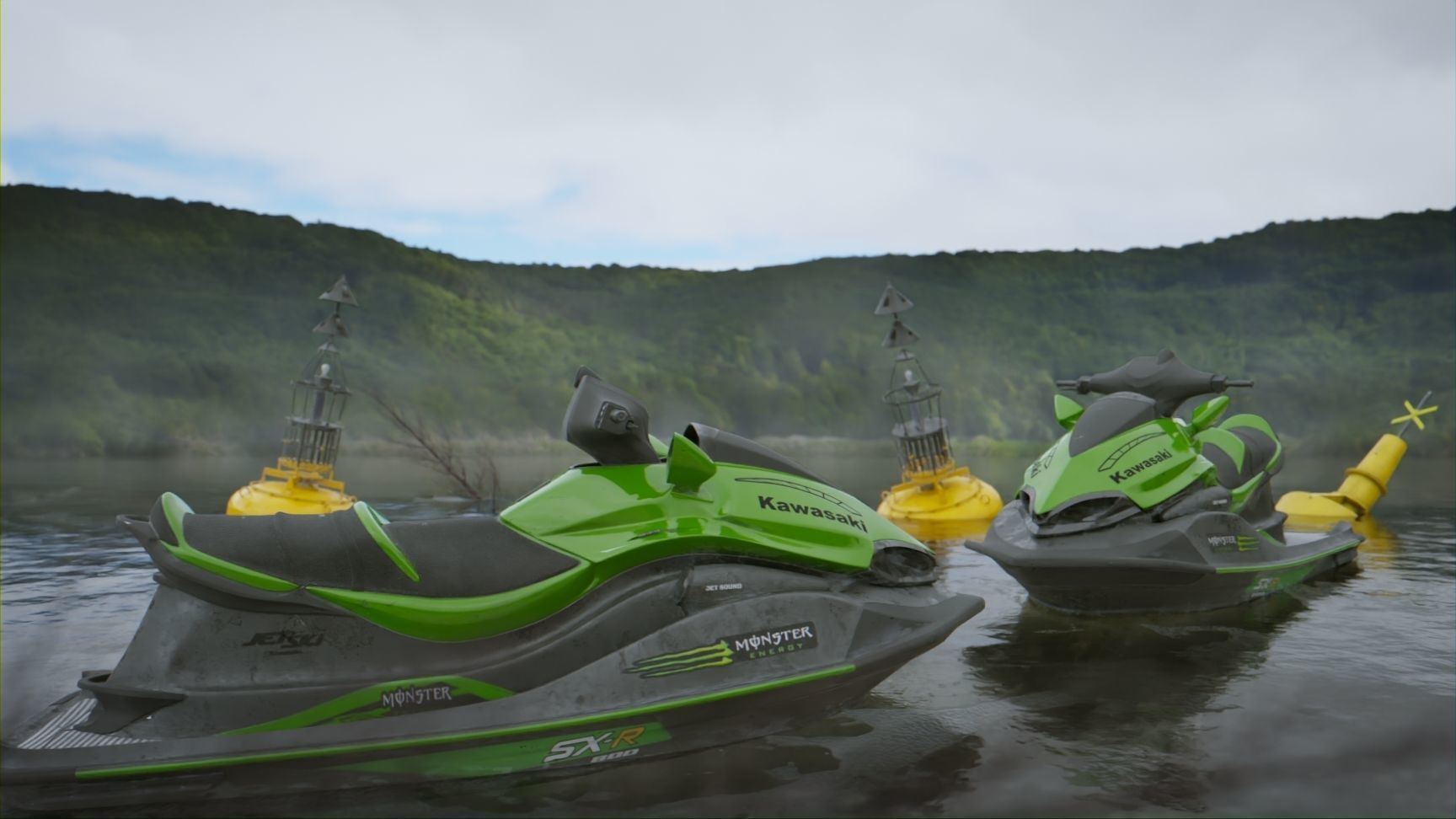 3D model JetSki Scene VR / AR / low-poly | CGTrader