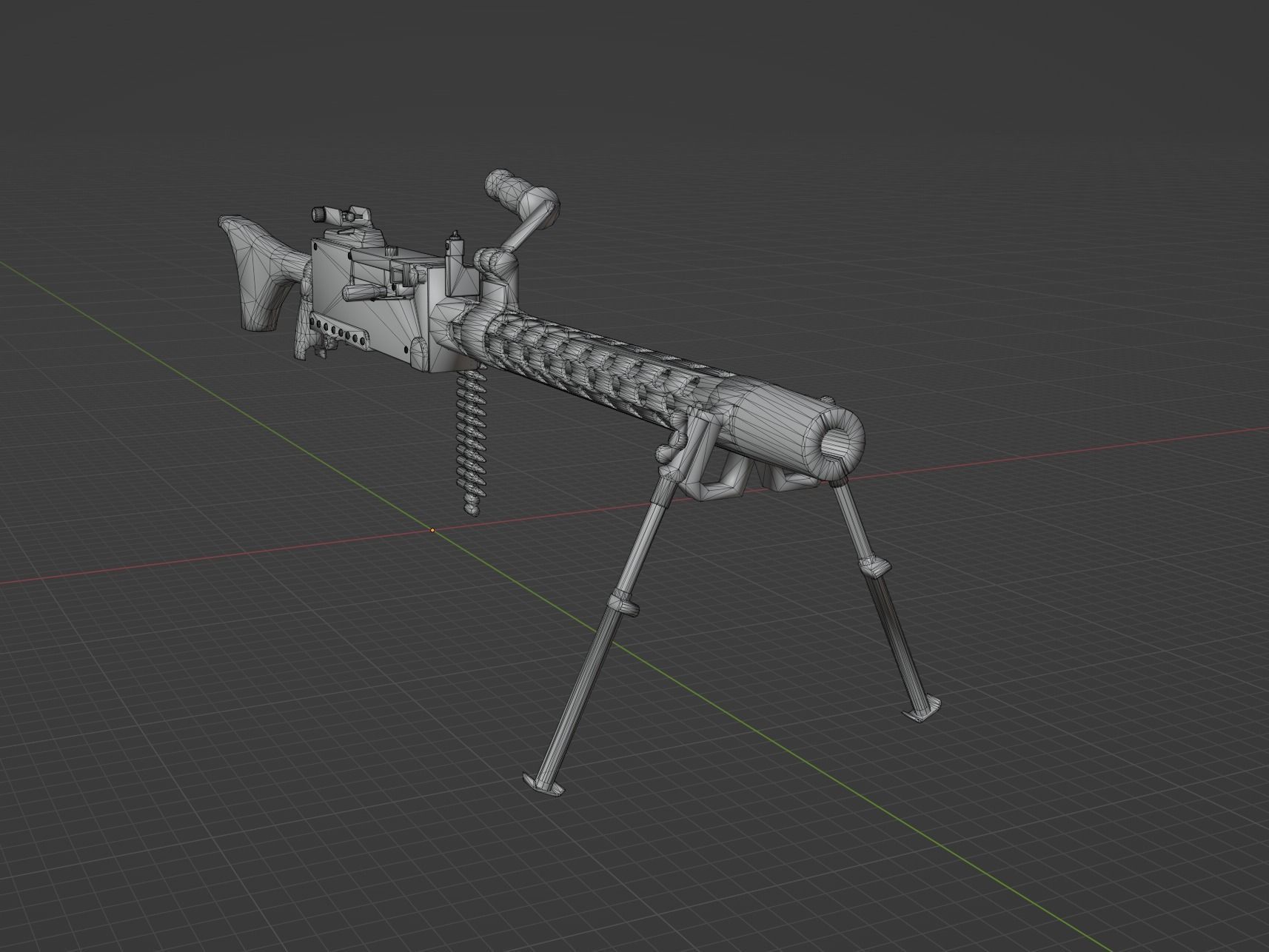 3D model M1919 Browning cal 30 VR / AR / low-poly | CGTrader