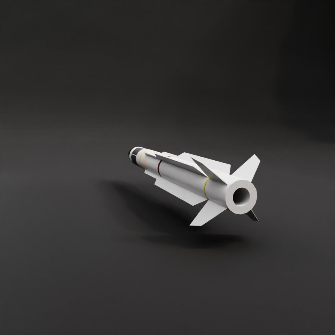 3D model Low-Poly AGM-78 Standart ARM Anti-Radiation Missile VR / AR ...