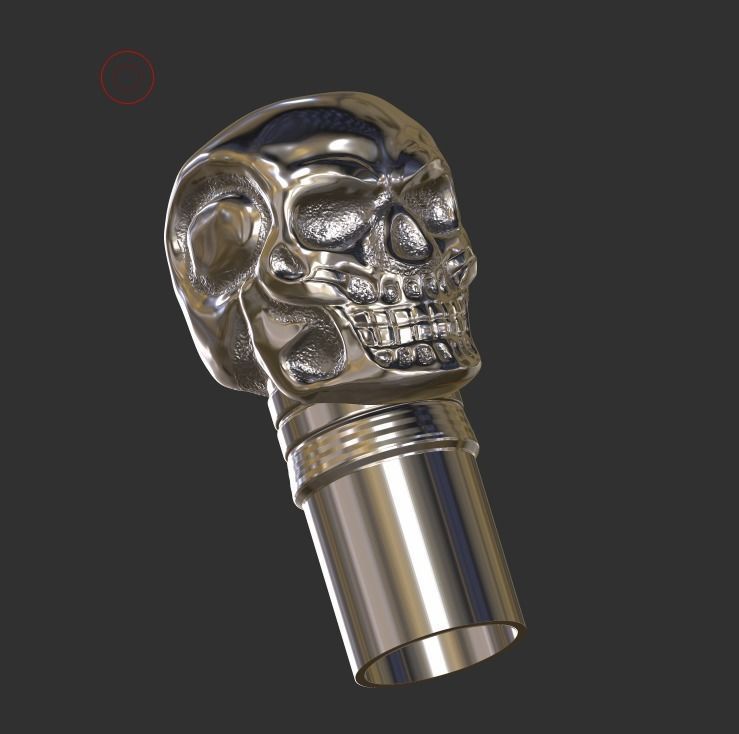 Skull Handle GHOST AGAIN - DEPECHE MODE 3D model 3D printable | CGTrader