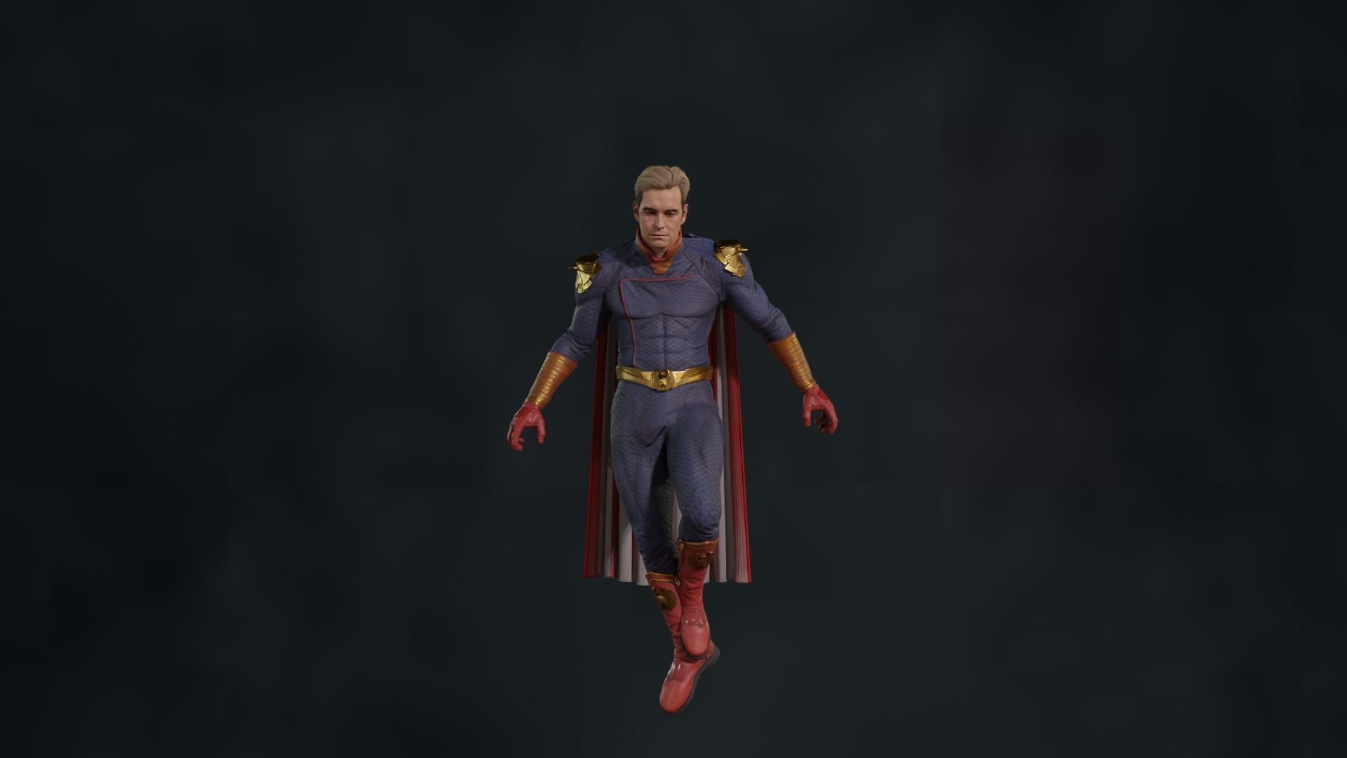 3D model Homelander The Boys 2023 3D model Low-poly 3D model VR / AR ...