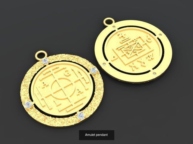 Pendant medallion collection 16 model 3D printable | CGTrader