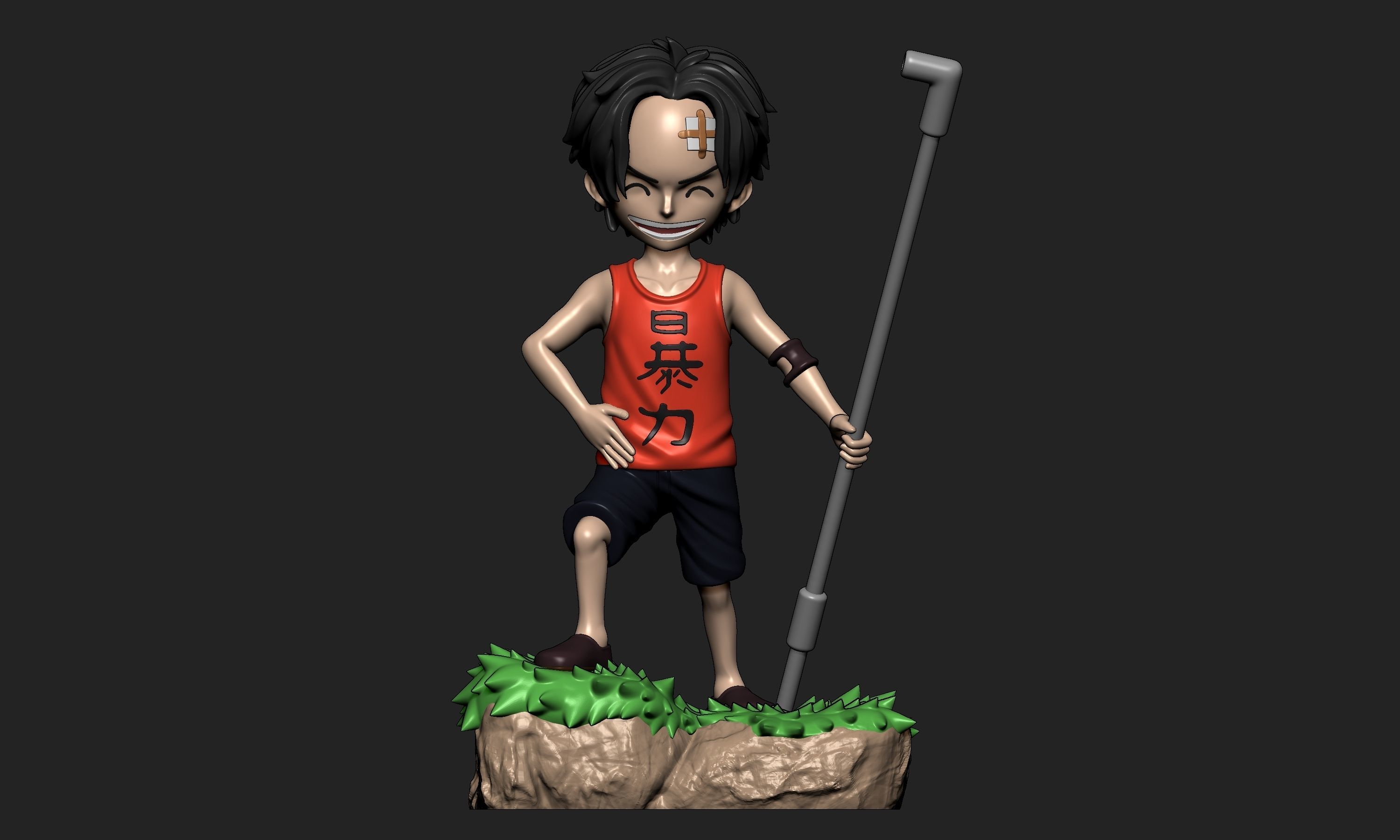 One Piece - Kid Ace 3D model 3D printable | CGTrader
