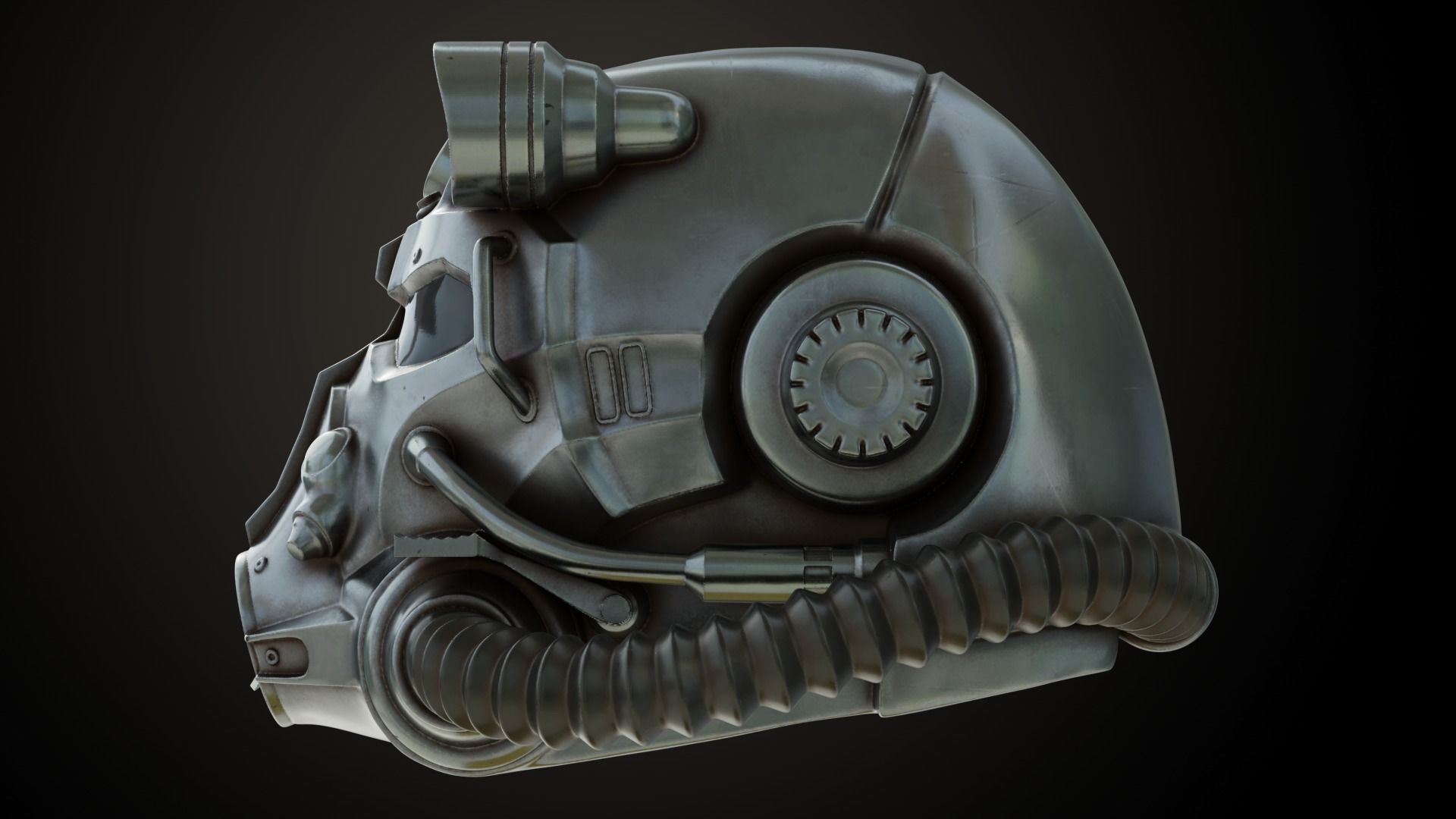 Fallout T60 Helmet 3D model 3D printable | CGTrader