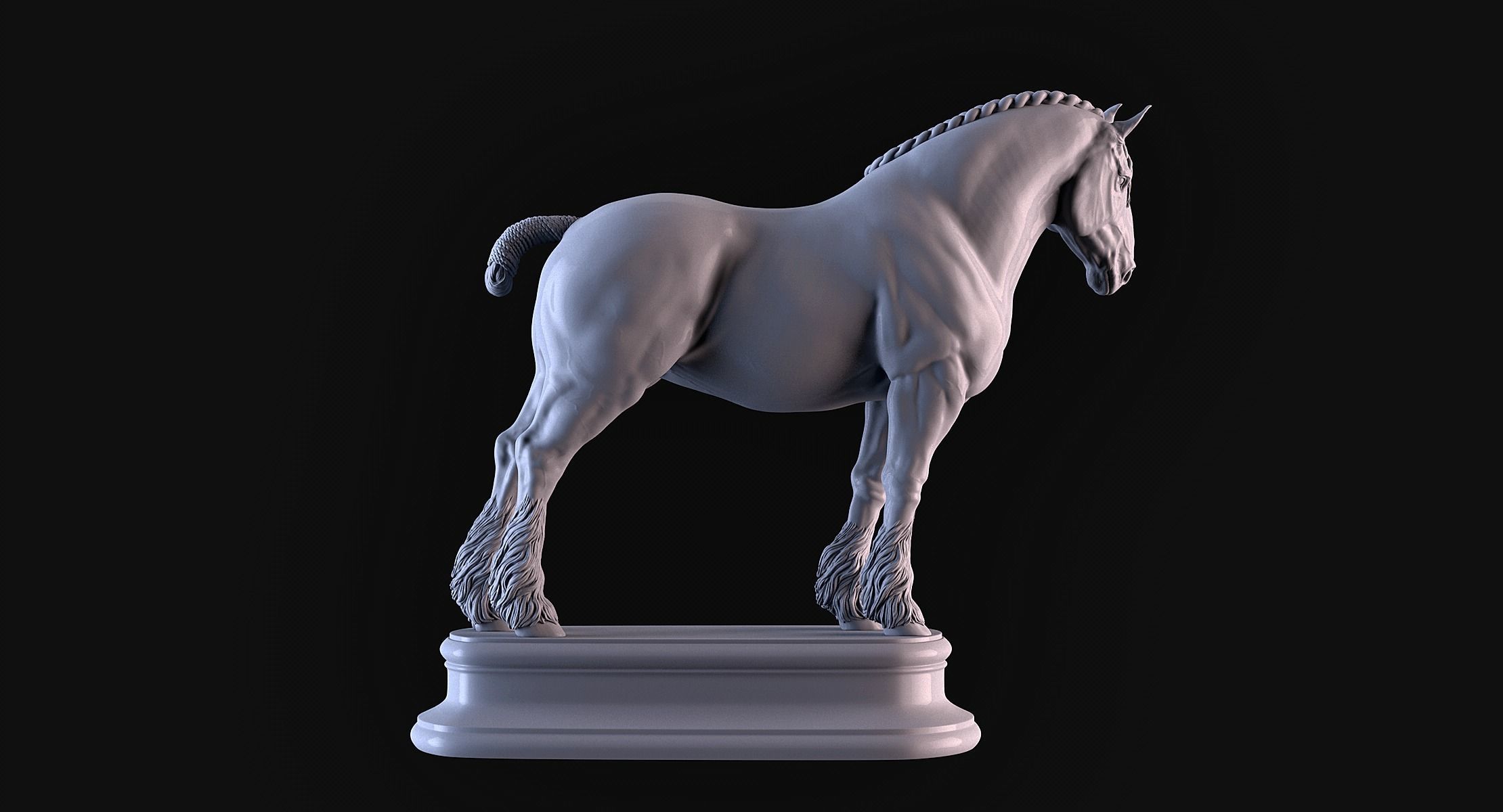 Shire Horse 3D model 3D printable | CGTrader