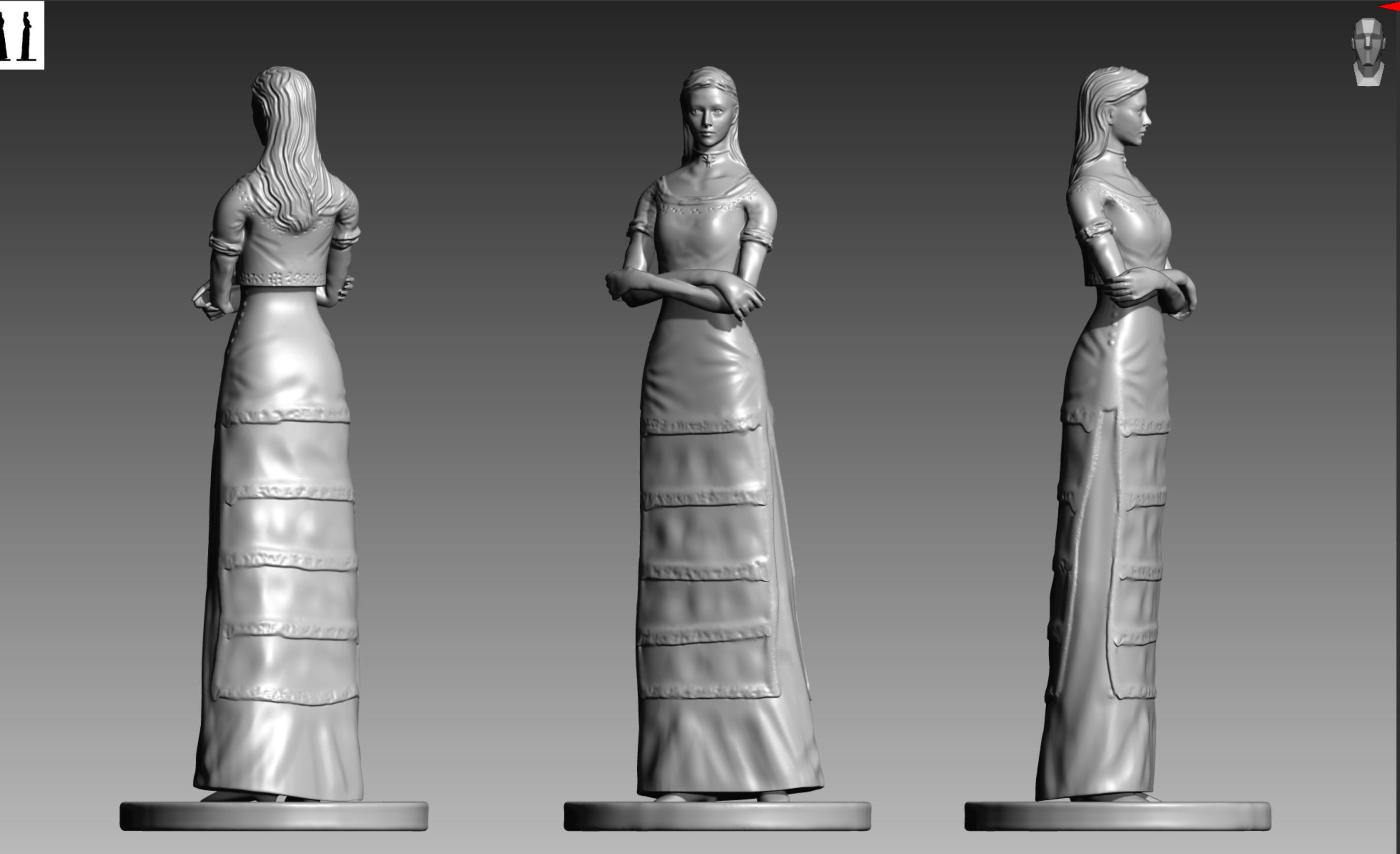 Alexia Ashford Resident Evil Code Veronica OBJ and STL 3D model 3D ...