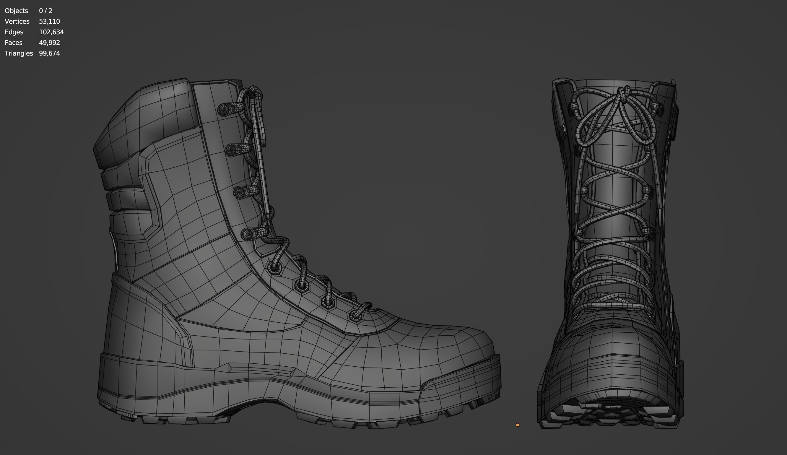 Tactical boots free 3D model | CGTrader