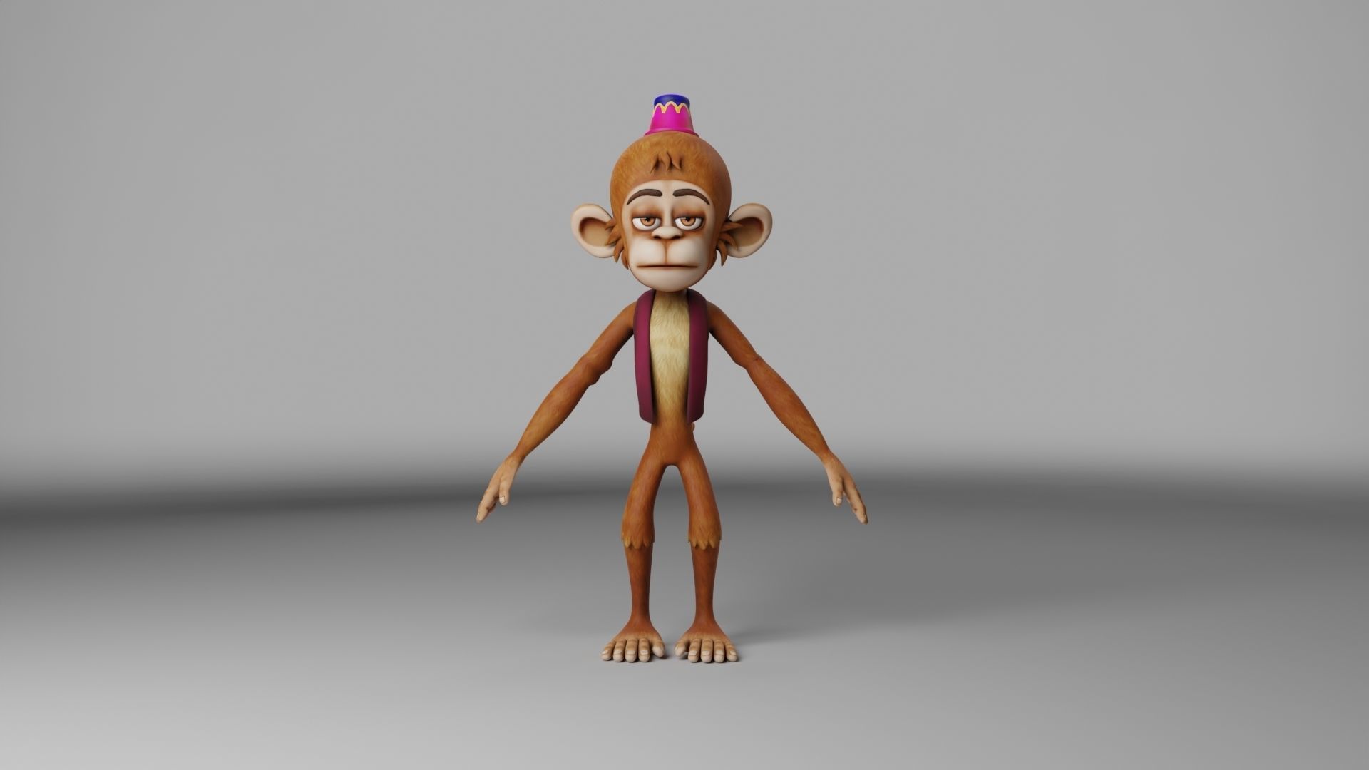 Disney Aladdin Abu Stylized character 3D model | CGTrader