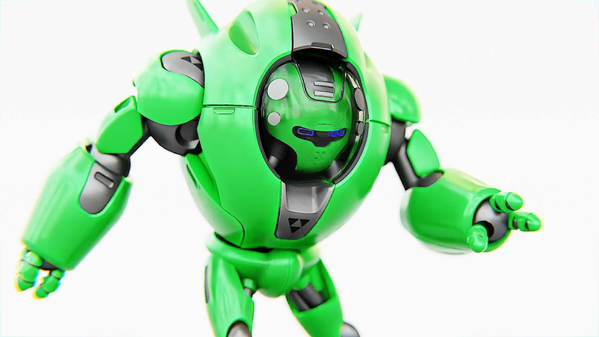 ASTRONAUT BOT V-3000 RIGGED 3D model rigged | CGTrader