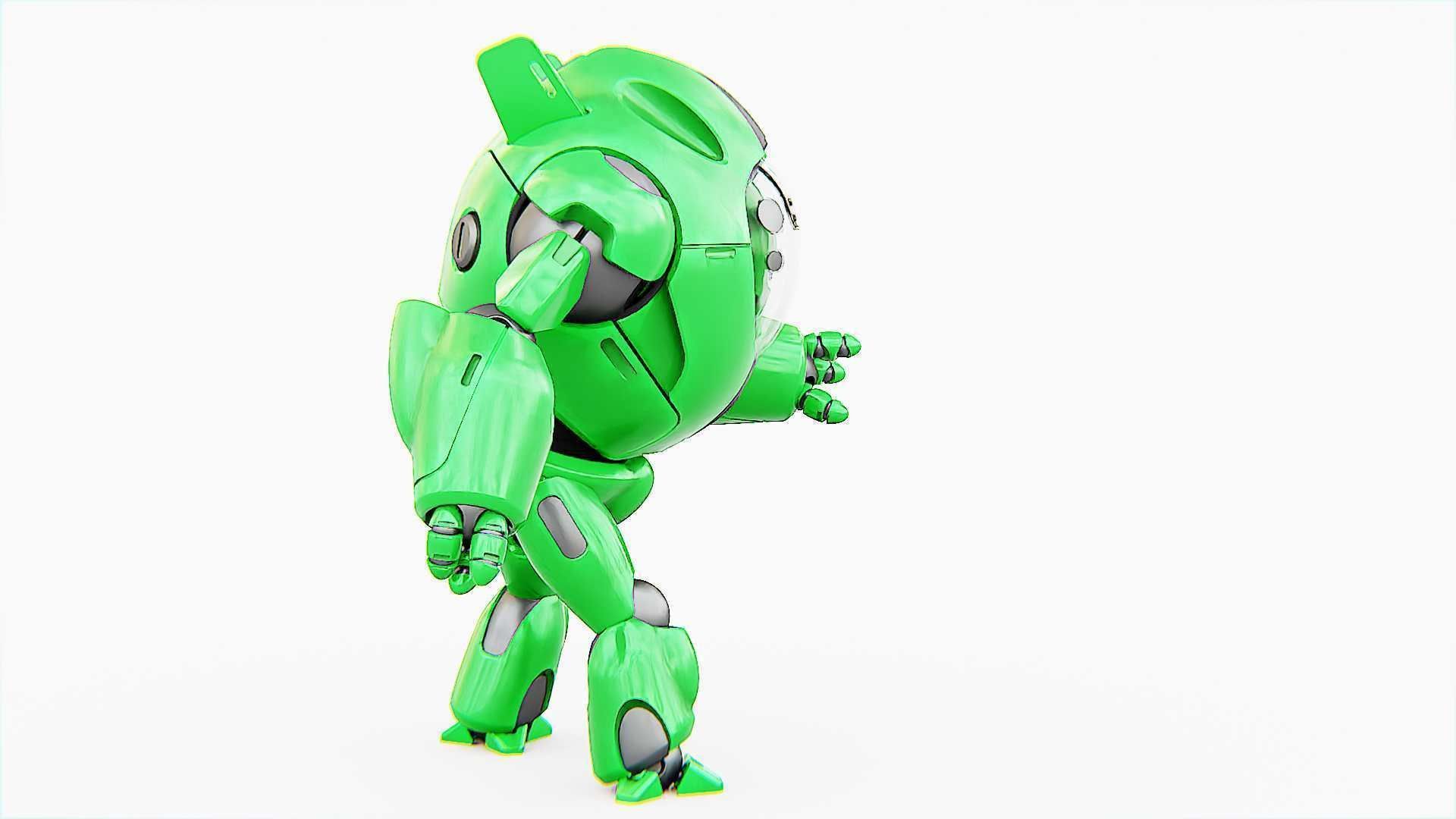 ASTRONAUT BOT V-3000 RIGGED 3D model rigged | CGTrader