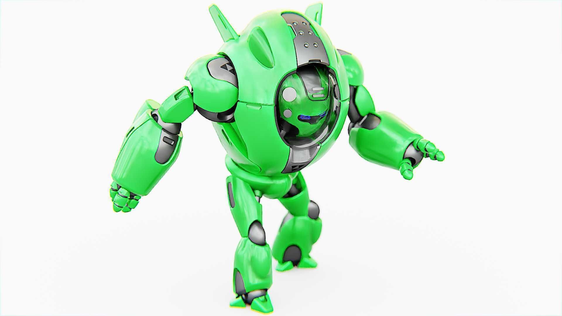 ASTRONAUT BOT V-3000 RIGGED 3D model rigged | CGTrader