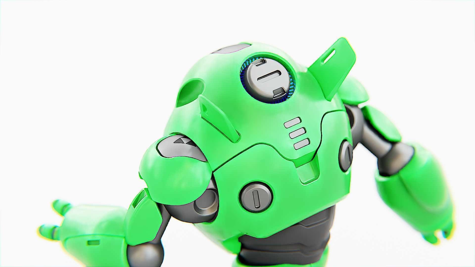 ASTRONAUT BOT V-3000 RIGGED 3D model rigged | CGTrader