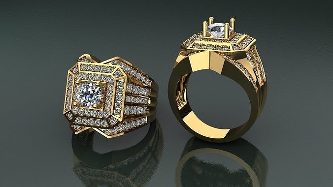 Ring Men D8 3D model 3D printable | CGTrader