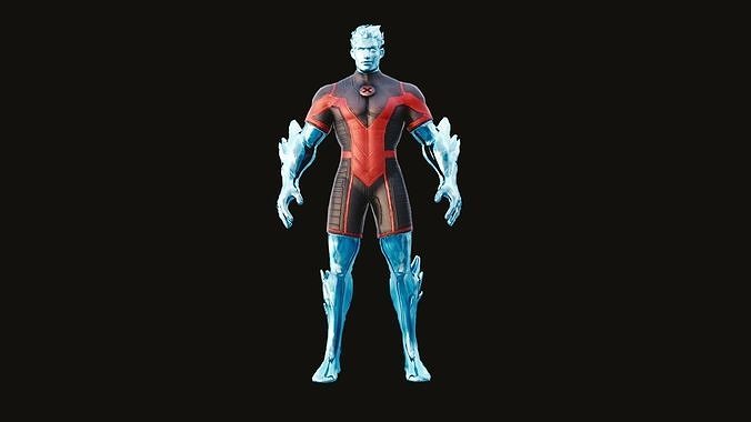 ice man 3D model animated rigged | CGTrader
