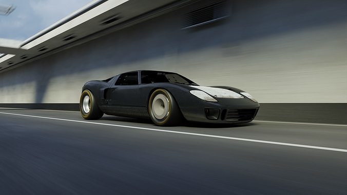 Automotive Tunnel Scene 3D Blender File Textured Day And Night 3D model ...