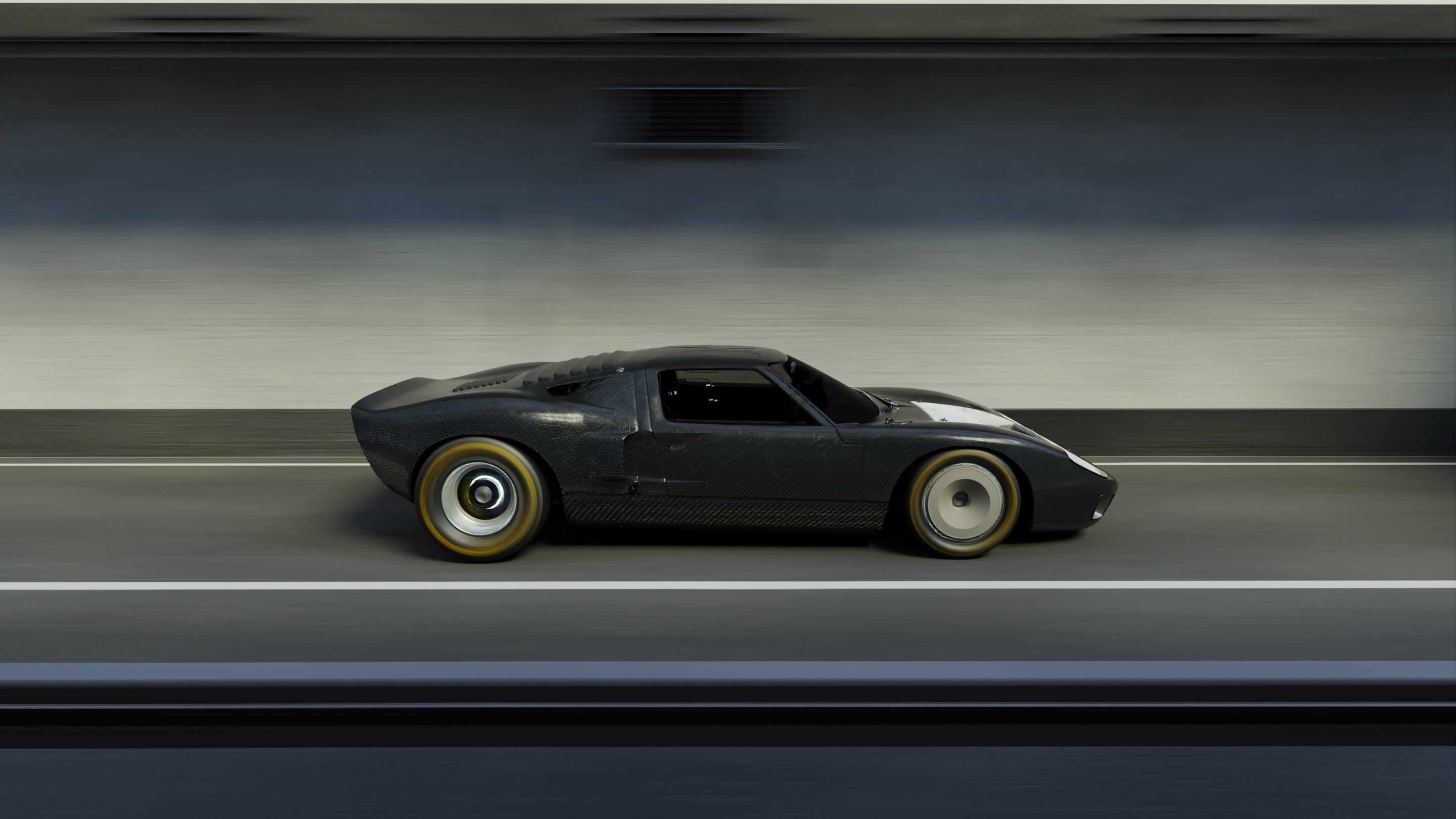 Automotive Tunnel Scene 3D Blender File Textured Day And Night 3D model ...