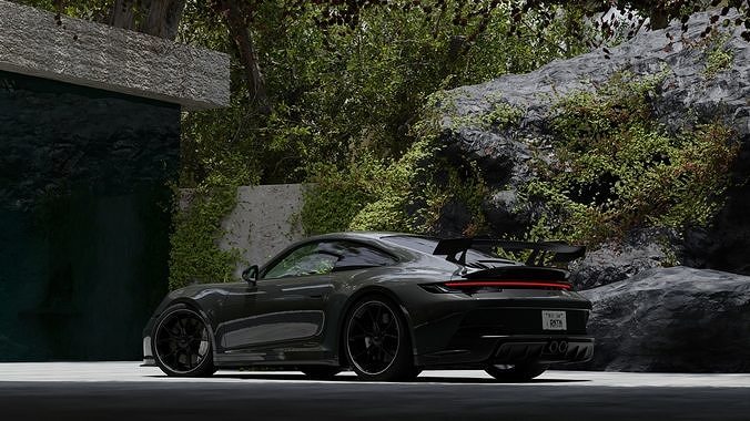 Chill Vibes Automotive Render Scene 3D Blender File Textured 3D model ...