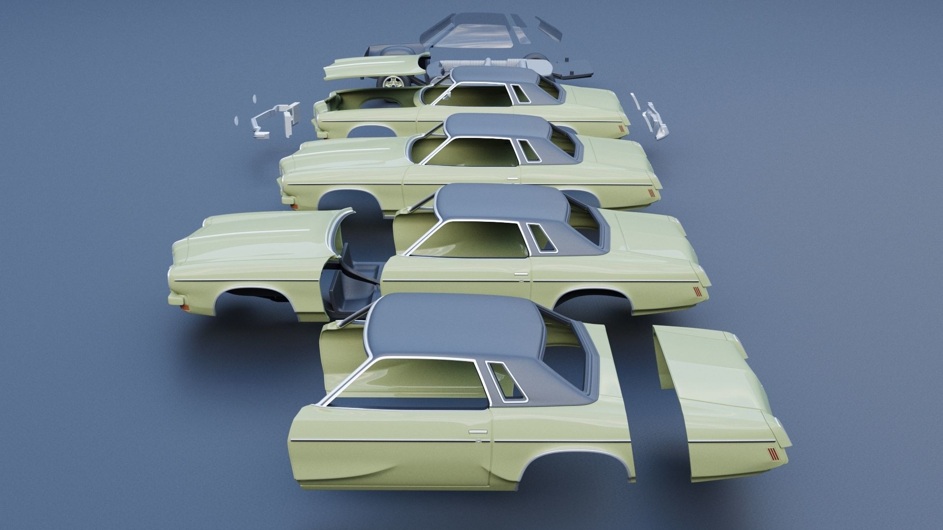 Oldsmobile Cutlass Supreme 1973 3D model 3D printable | CGTrader