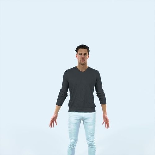 3D model Virtue D Animated Rigged Casual Man VR / AR / low-poly | CGTrader