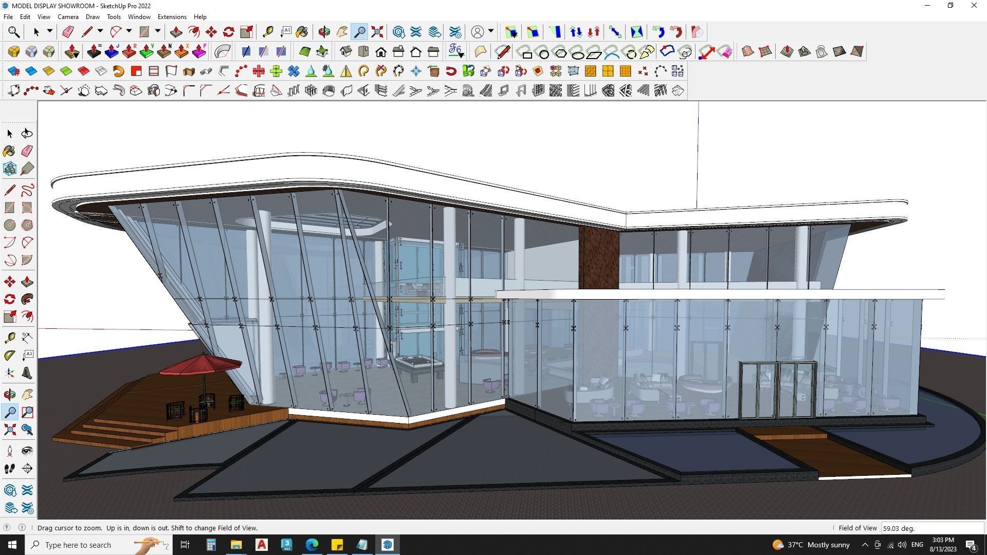 Showroom Display interior 3d model 3D model | CGTrader