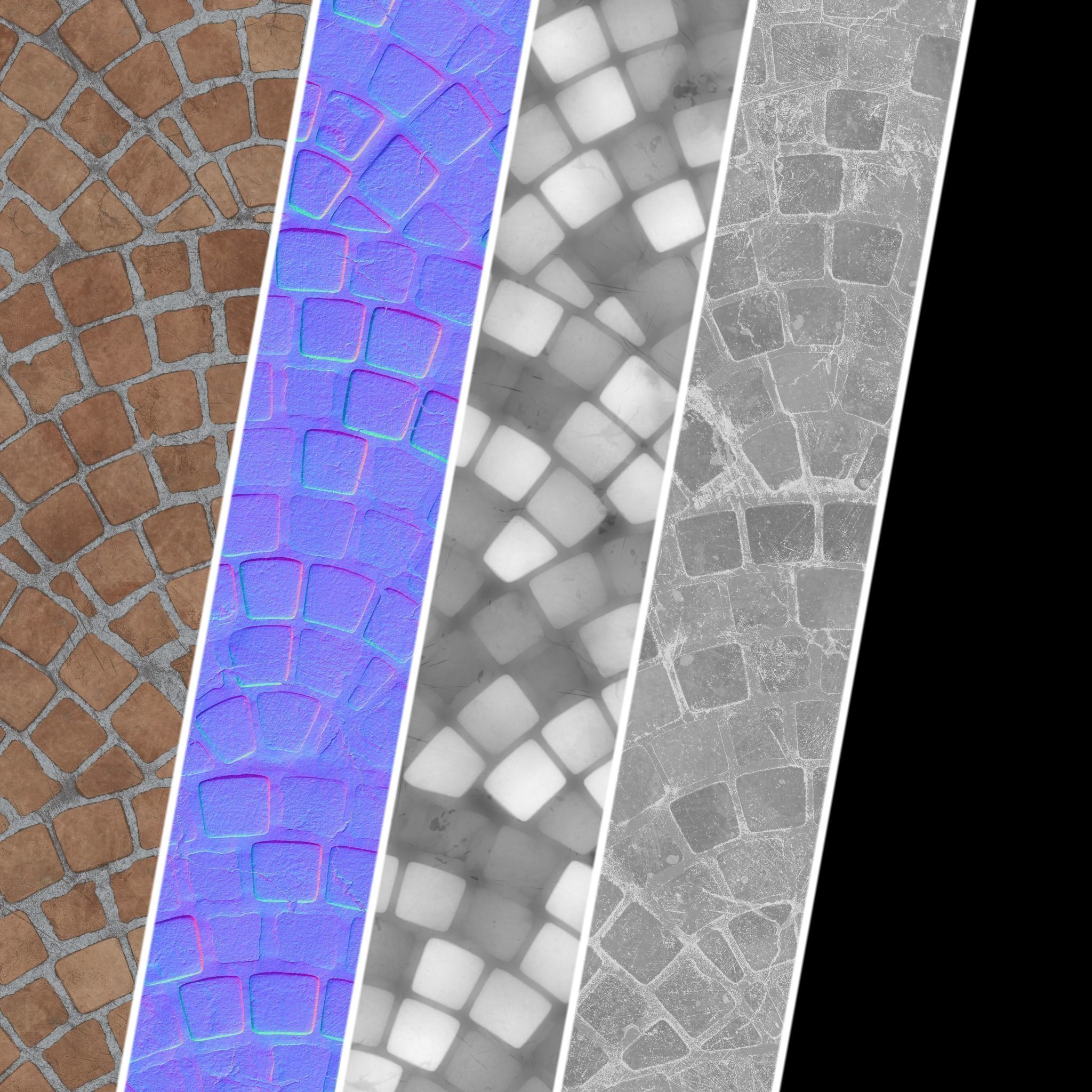 Texture Pavement Materials 58- Sbsar Pbr 4k Seamless VR / AR / low-poly ...