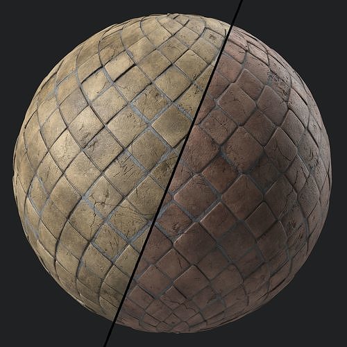 Texture Pavement Materials 61- Sbsar Pbr 4k Seamless VR / AR / low-poly ...