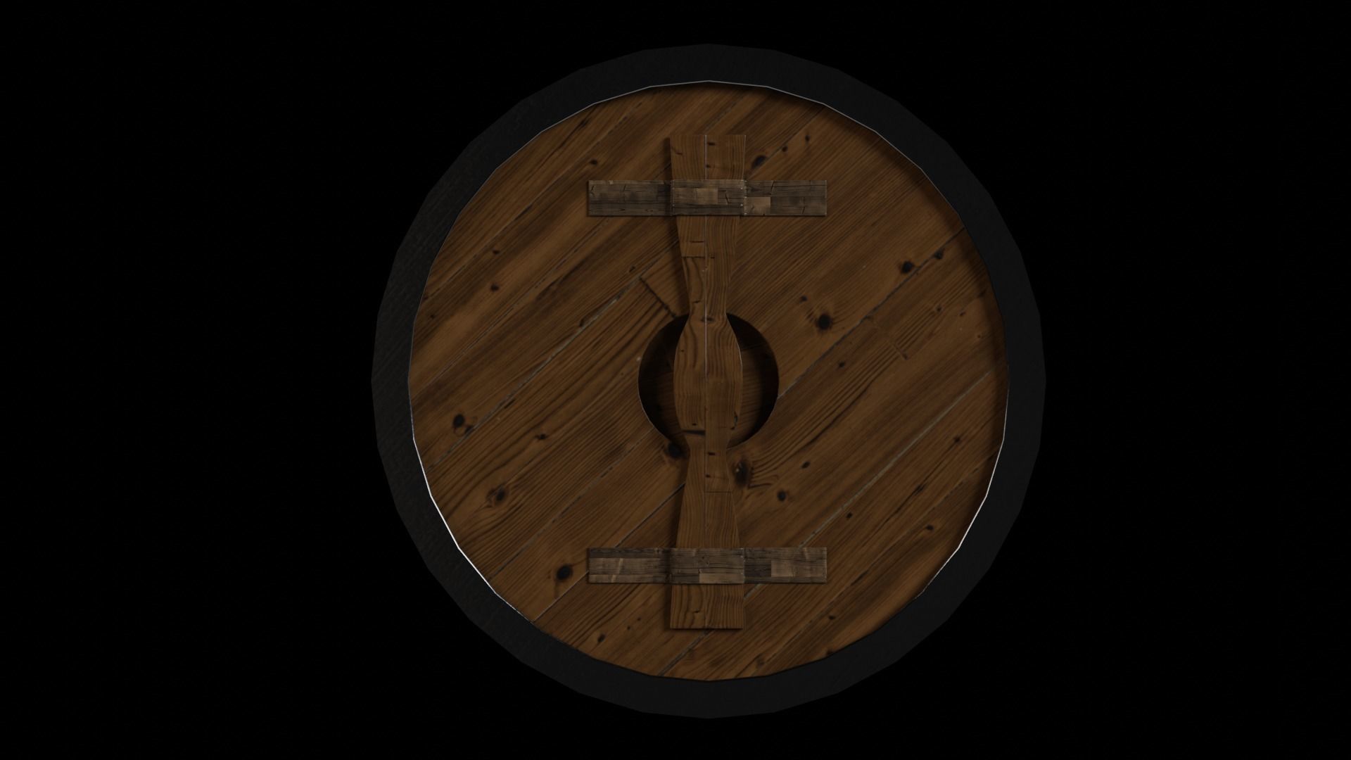 3D model Low-Poly Ancient Shield 3D Model for Games VR / AR / low-poly ...