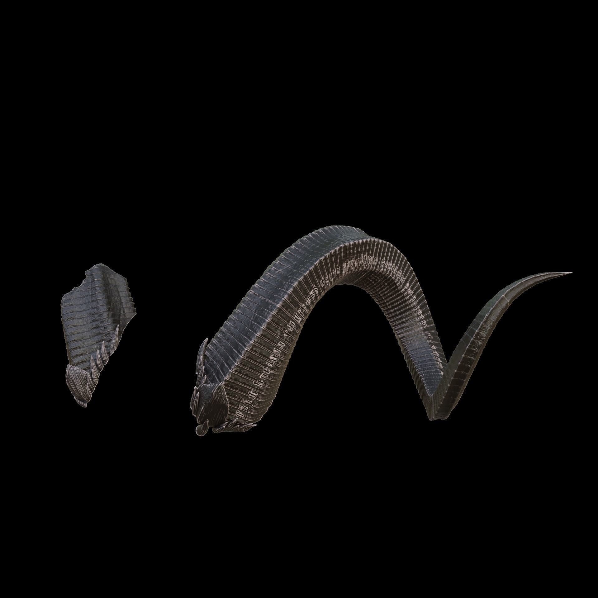 Karlachs Horns Baldurs Gate 3 STL 3D model 3D printable | CGTrader