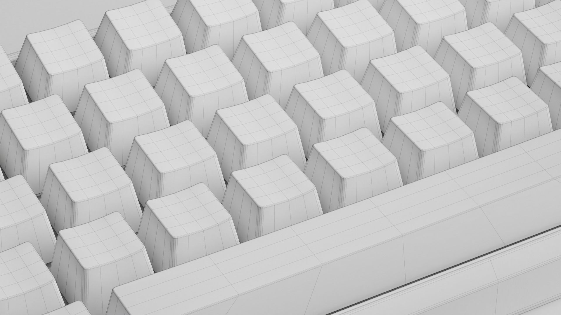 3D model Wireless Mechanical Keyboard - Blender VR / AR / low-poly | CGTrader