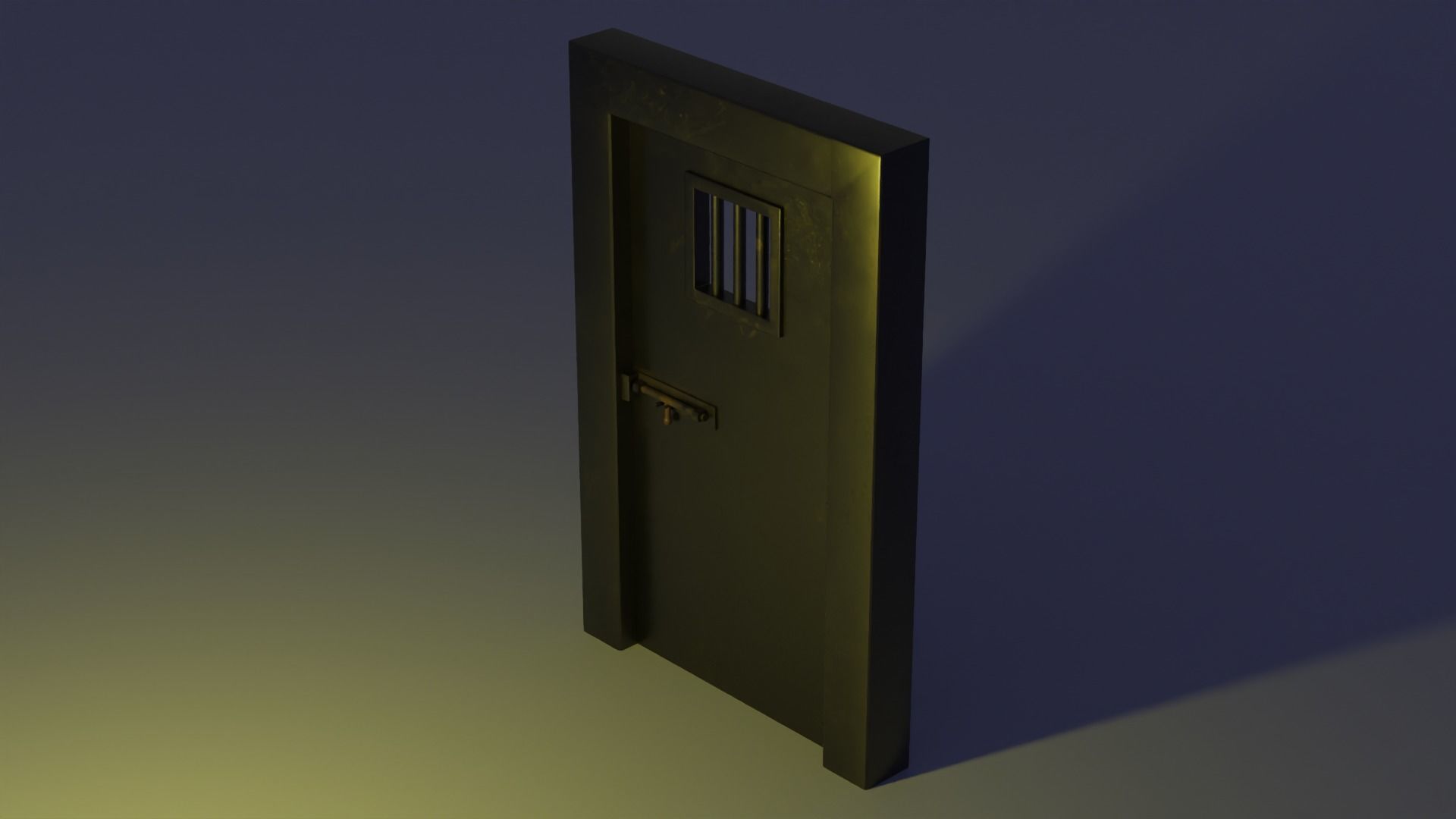 3D model Door Prison Cell Gate Low-poly PBR VR / AR / low-poly | CGTrader