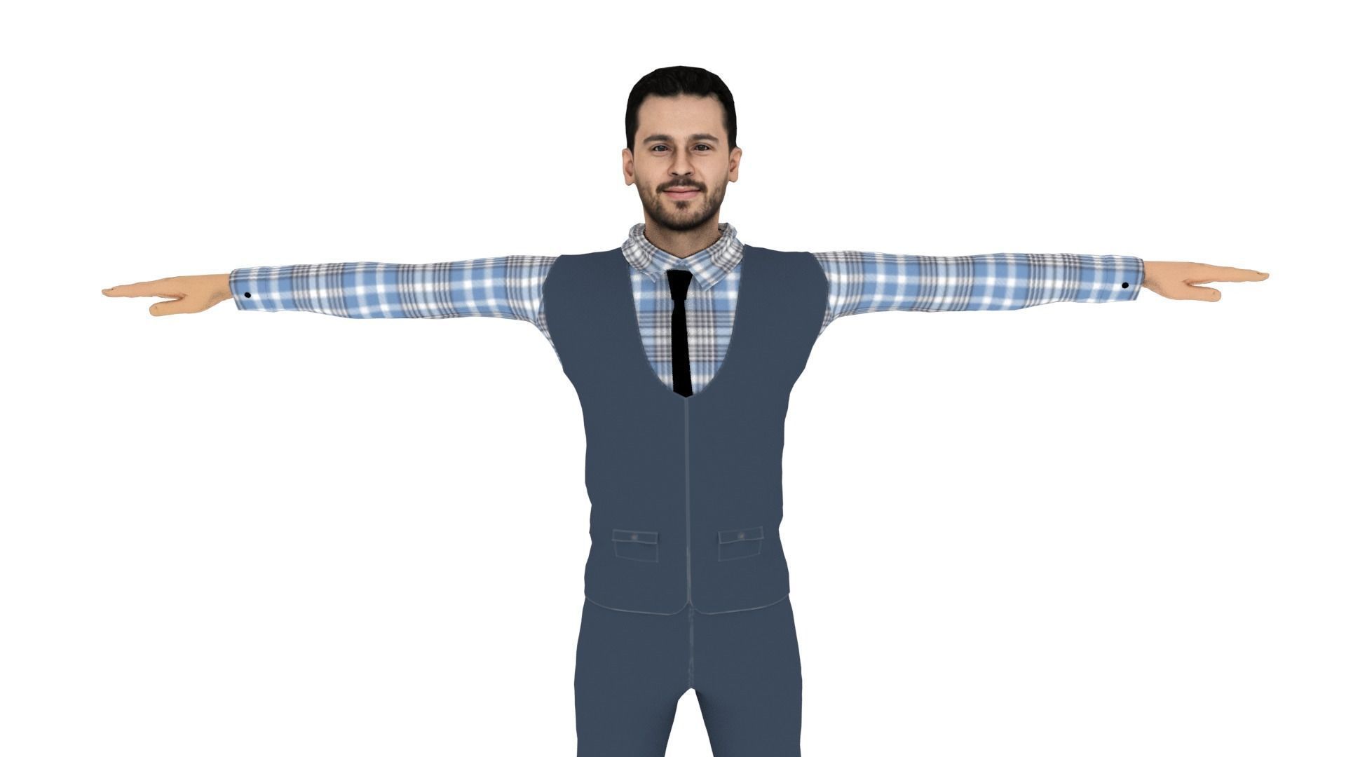 3D model Man Human VR / AR / low-poly | CGTrader