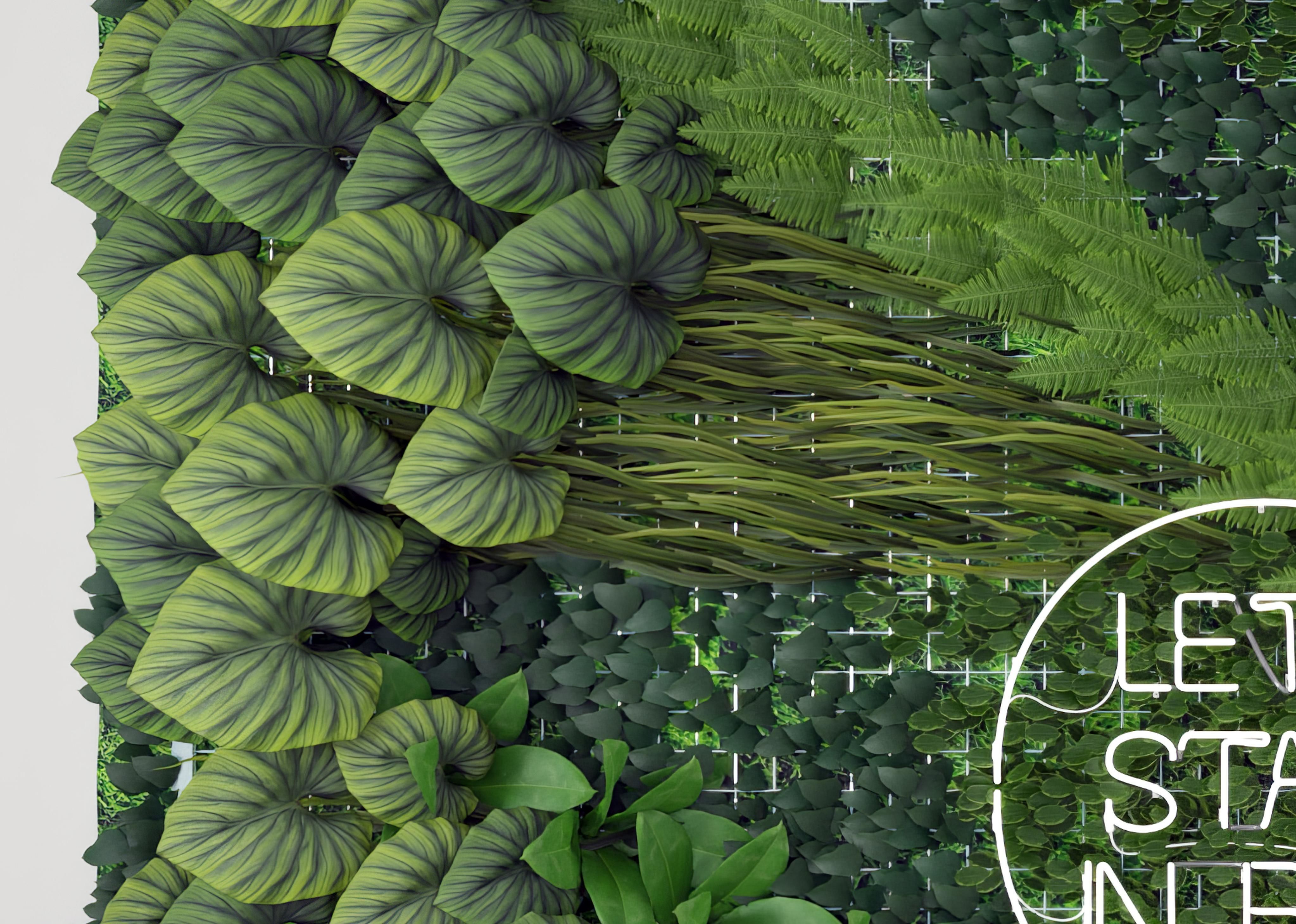Modern Wall Planting Green 3D model | CGTrader