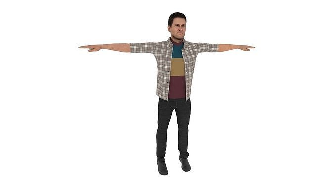 3D model Realistic Character Man VR / AR / low-poly | CGTrader