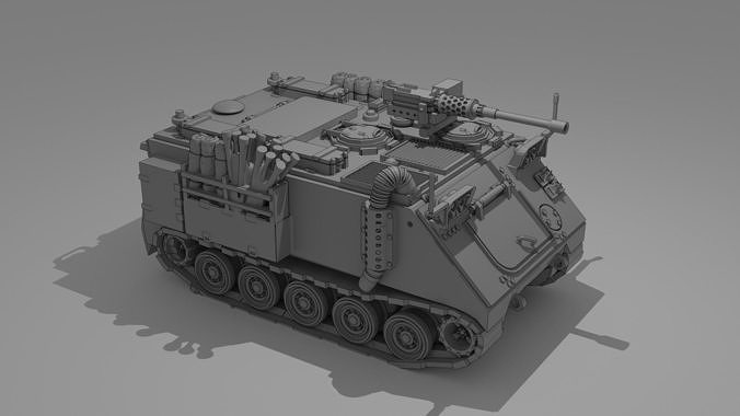 IDF M113 APC equipped with 50 Cal MG 3D model 3D printable | CGTrader