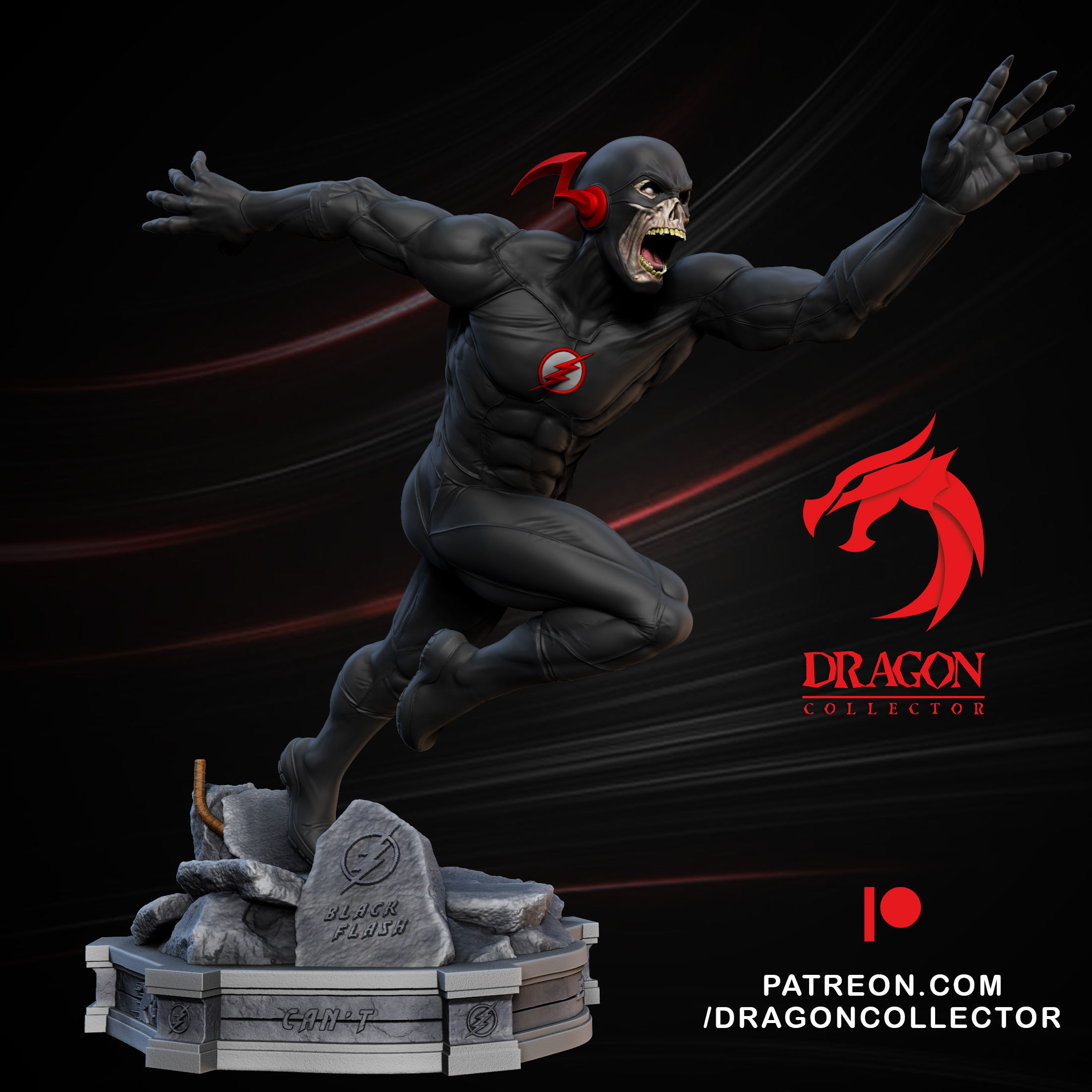 BLACK FLASH 3D model 3D printable | CGTrader