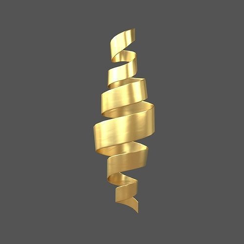 3D model Spiral Ribbon Floating v1 003 VR / AR / low-poly | CGTrader