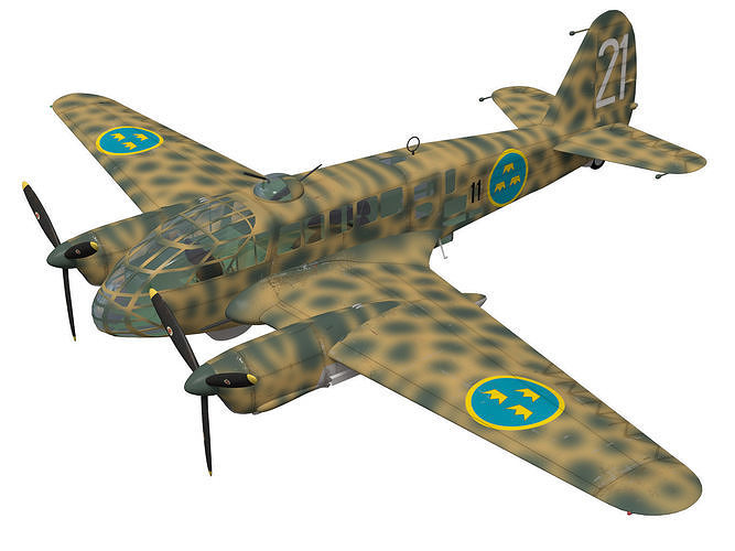 Caproni Ca313 3D model | CGTrader