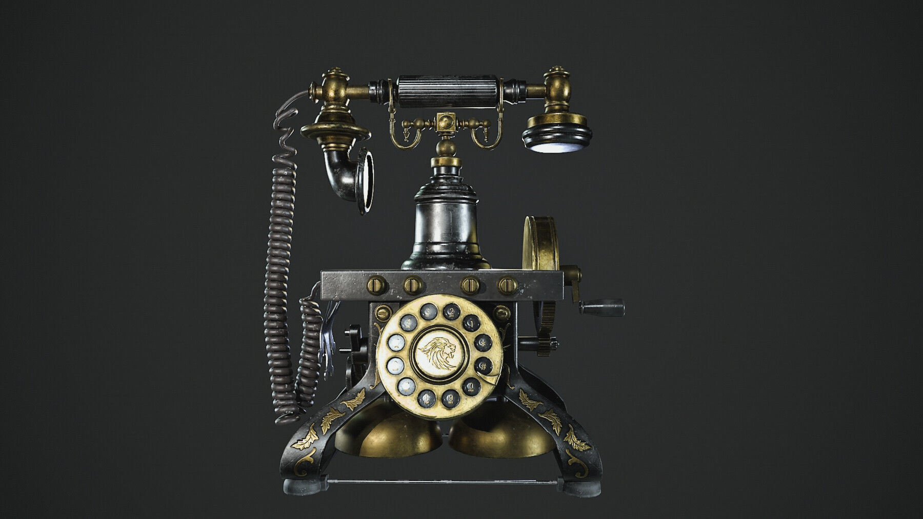 Texture Vintage Phone VR / AR / low-poly | CGTrader