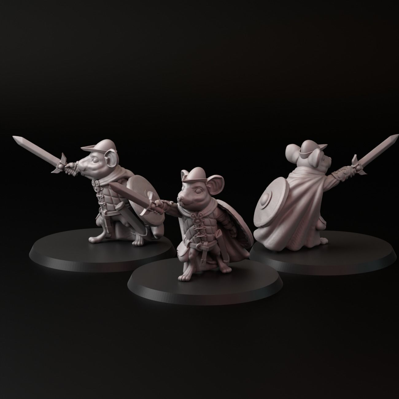 Mice Men 3D model 3D printable | CGTrader