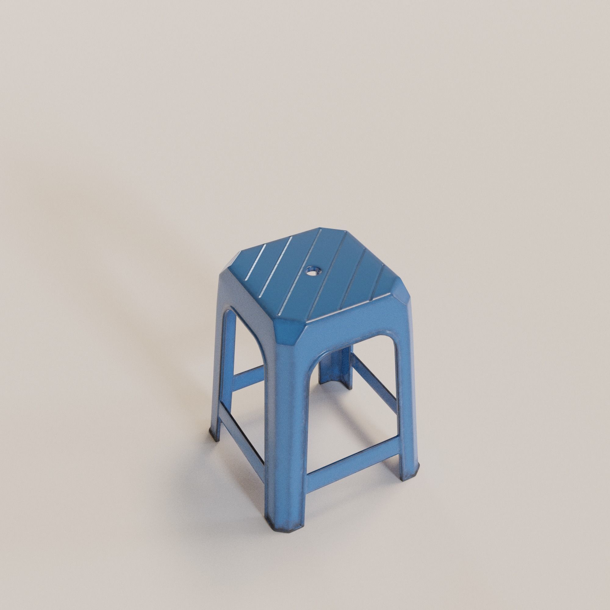 3D model Stackable Plastic Stool VR / AR / low-poly | CGTrader