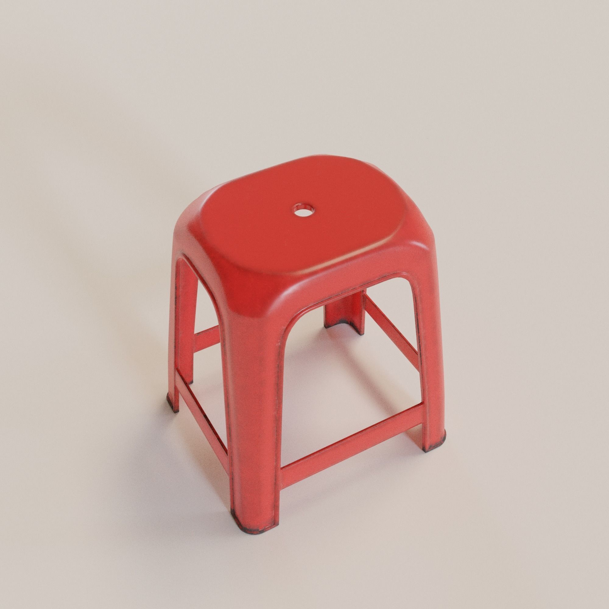 3D model Stackable Plastic Stool VR / AR / low-poly | CGTrader