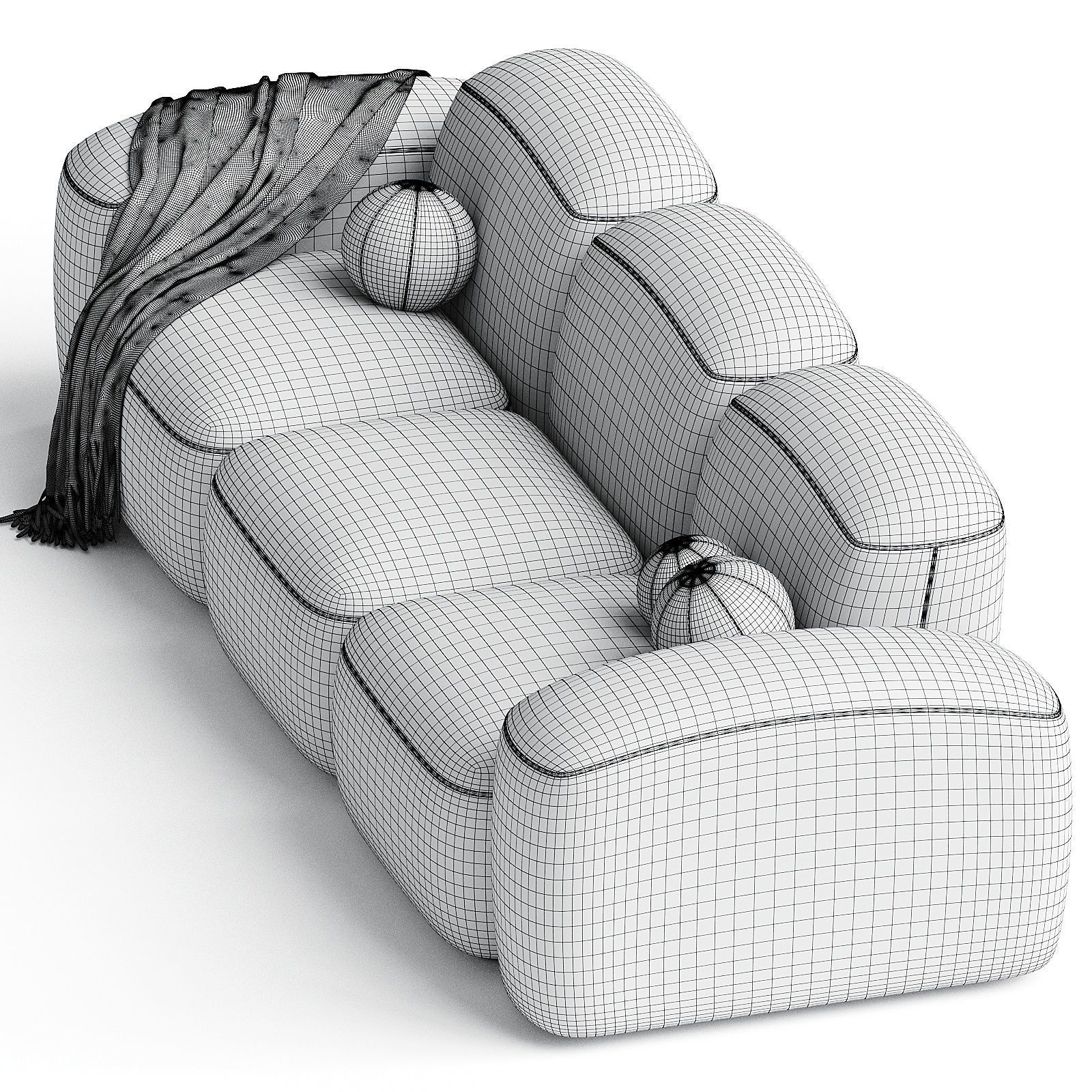 Muse Sofa 3d model 3D model | CGTrader