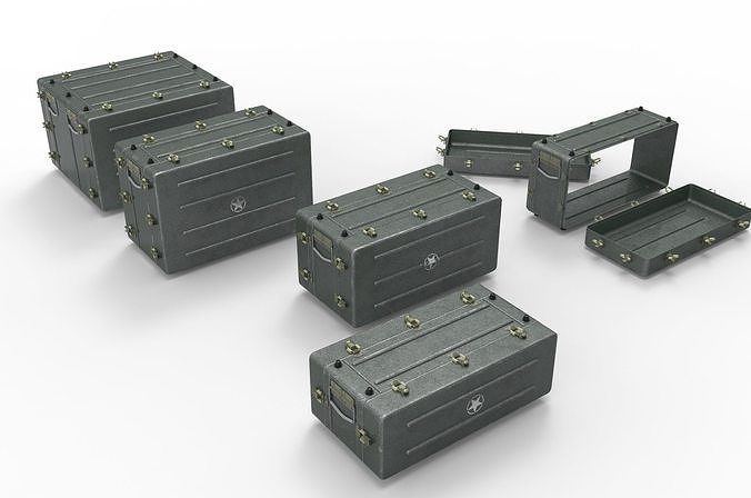 Military Ammo Boxes 3D model | CGTrader