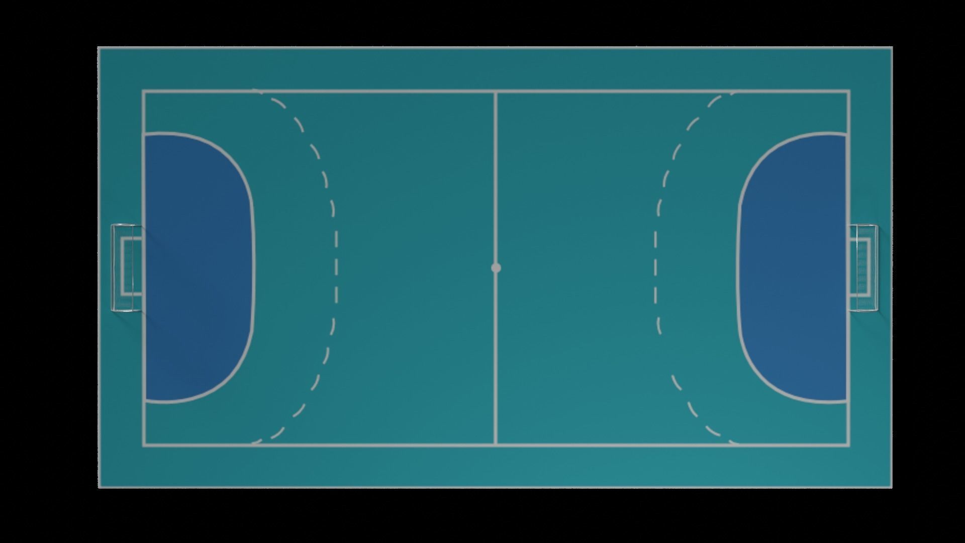 Handball Court 3D model | CGTrader