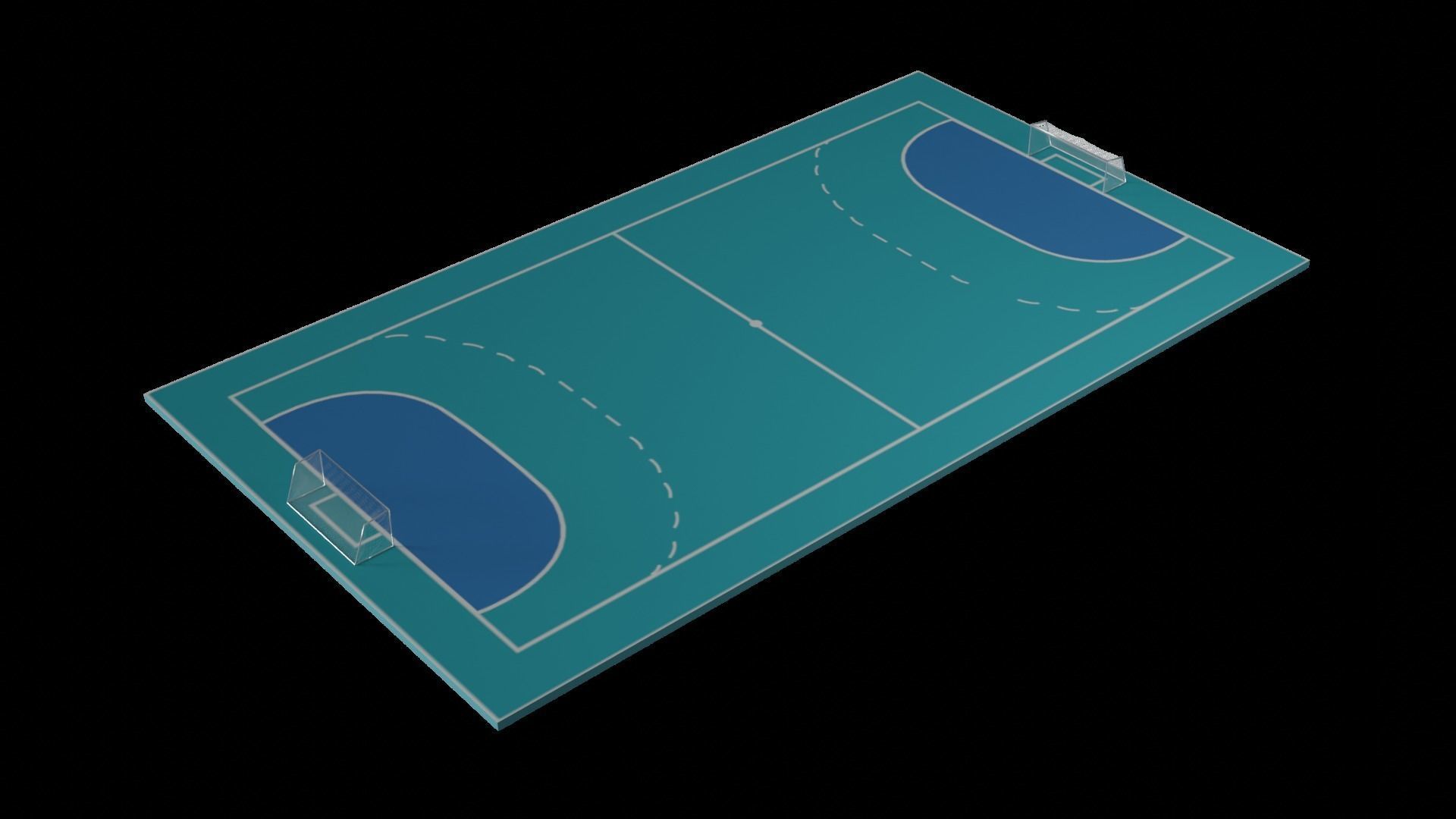 Handball Court 3D model | CGTrader